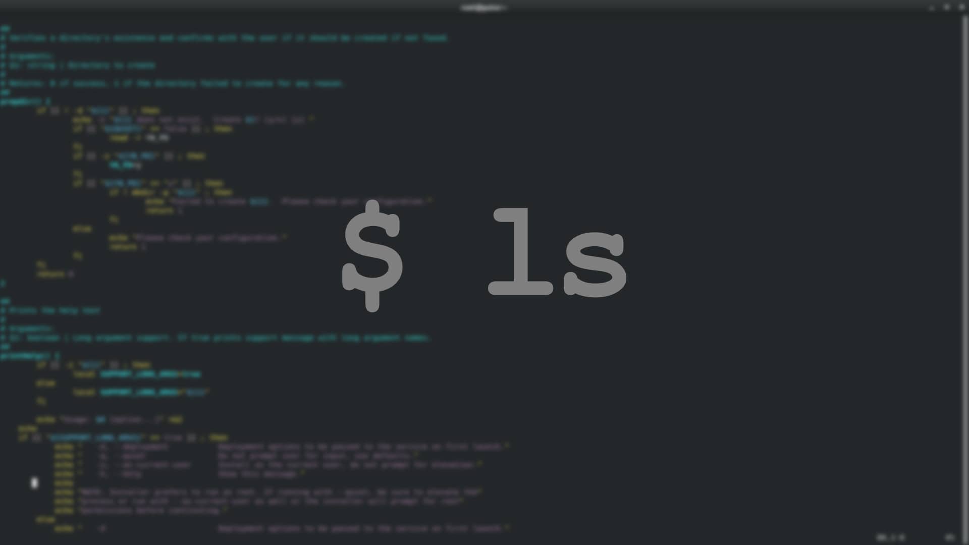 Ls Command List Directory Contents On Linux Command Line Putorius
