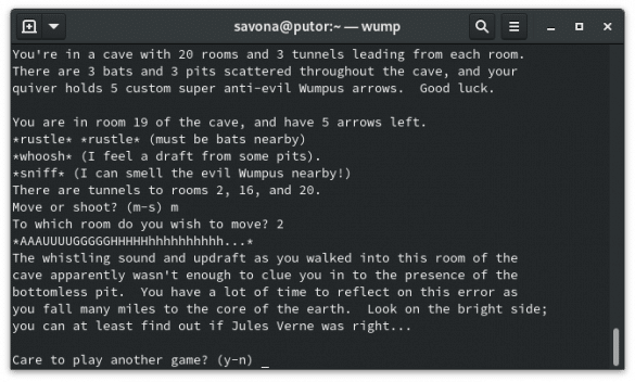 Linux Gaming Old School - Terminal Based Games on Linux - Putorius