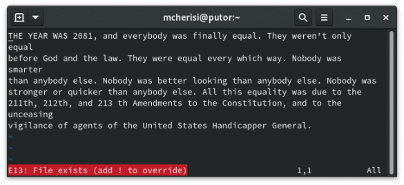 Specify Name Save As When Saving File In Vi Vim Putorius 2533